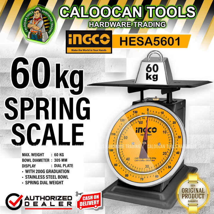 INGCO 60kg Spring Scale (HESA5601) CALOOCAN TOOLS | Lazada PH