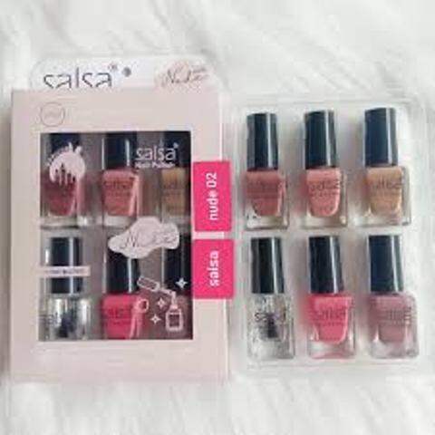 1 ( BOX ) ISI 6 PCS KUTEK Salsa NUDE SERIES Kutex Cat kuku Warna BPOM ...