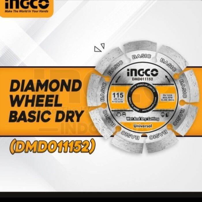INGCO DMD011152 Diamond Wheel Dry Mata Gerinda Potong Granit Keramik ...