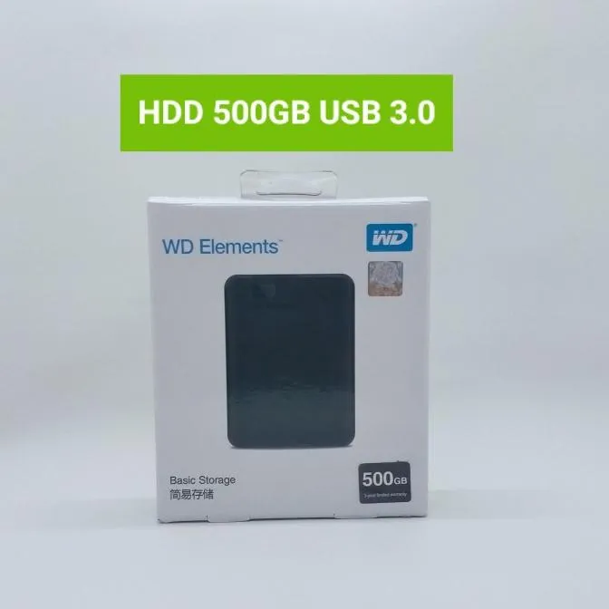 Wd 500GB External HDD EX Hard Drive 100 data Storage | Lazada.co.th