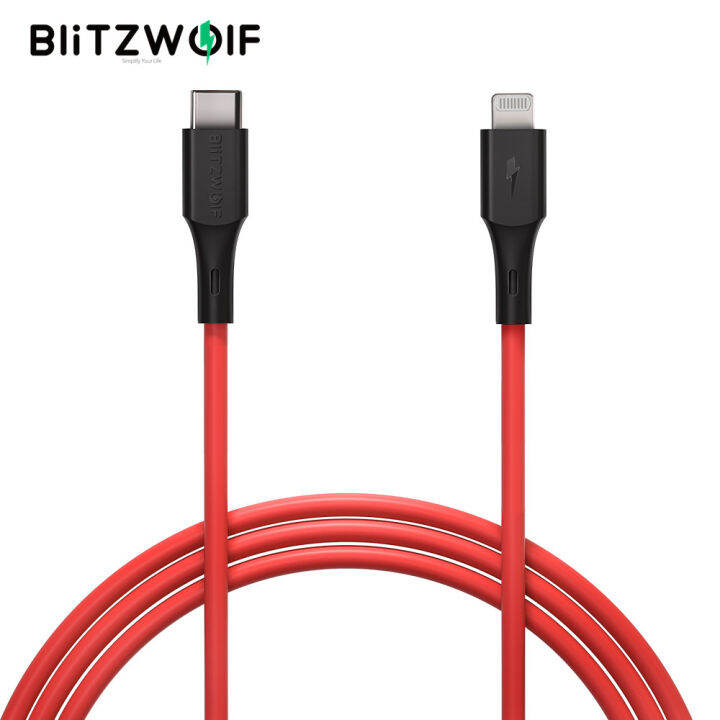 BlitzWolf BW-CL2 3A USB-C to Lightning PD3.0 Power Delivery Fast ...