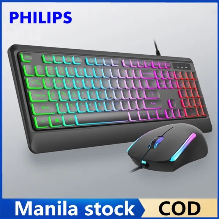 PHILIPS G294 (SPT8294) Mechanical feel Wired Gaming keyboard and mouse ...