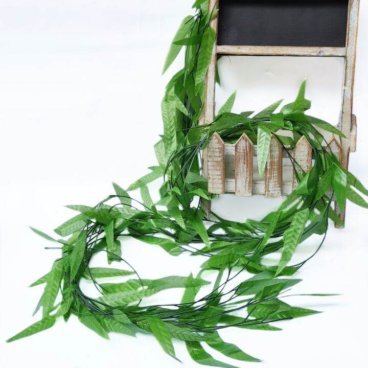 10Sulur Daun Gantung 1,75m Daun Dedalu Tanaman Semak Rambat Dekorasi ...