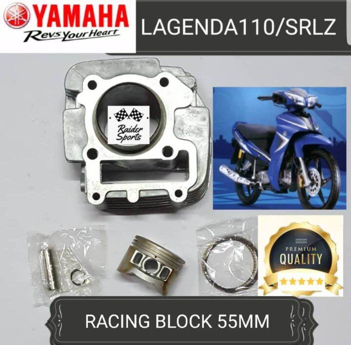 Yamaha Lagenda110 SRLZ Racing Cylinder Block Kit 55mm | Lazada