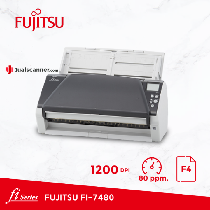 Scanner Fujitsu Fi-7480 ADF - 80 Lembar/Menit - (A4/Legal/Folio/A3) | Lazada Indonesia