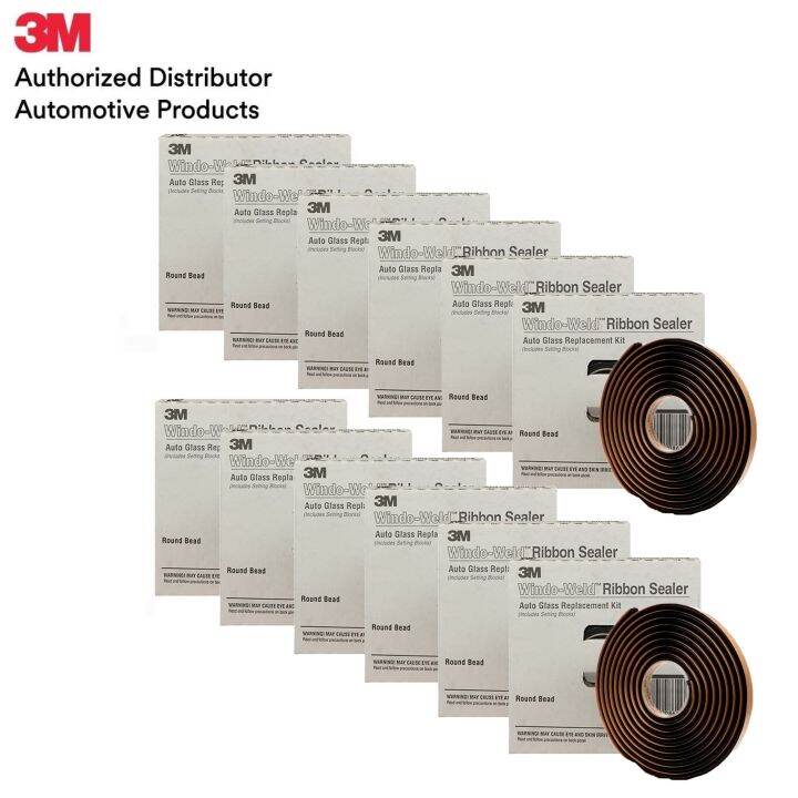 3M 8611 x12 กล่อง WINDOW-WELD RBSL กาวเส้นติดตั้งกระจกรถยนต์ ขนาด 5/16 ...