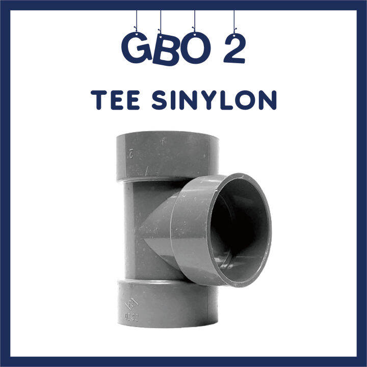 SINYLON - TEE (D) 3" / TEE 3 INCH / PERTIGAAN PIPA / FITTING PIPA PVC ...