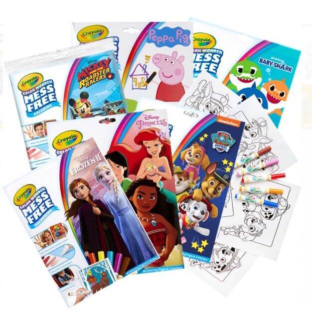 KKV-Crayola·Mess Free Coloring Painting Set Disney Princess/POW PATROL ...