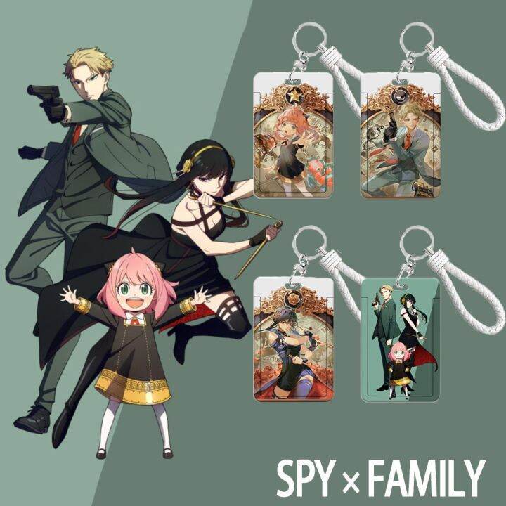 SUHUA Students Cartoon SPY X FAMILY Bus Credit Anya Card Storage Cover ...