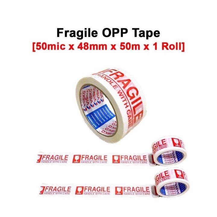 Visko Fragile OPP Tape 48mm x 50m | Lazada