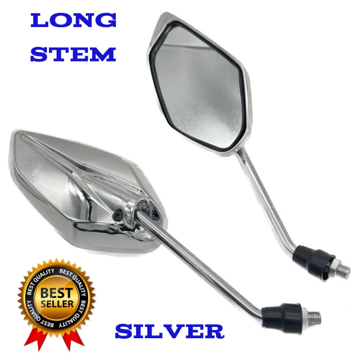 Kawasaki Klx150 Motorcycle Long Stem Side Mirror Color Silver Cod