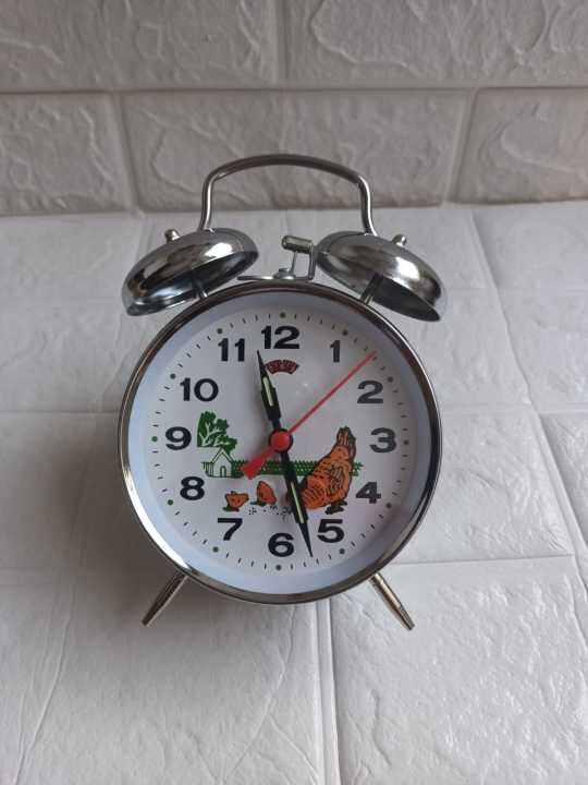 jam meja - jam alarm - jam weker - jam beker tanpa batrai ( gambar ayam ...
