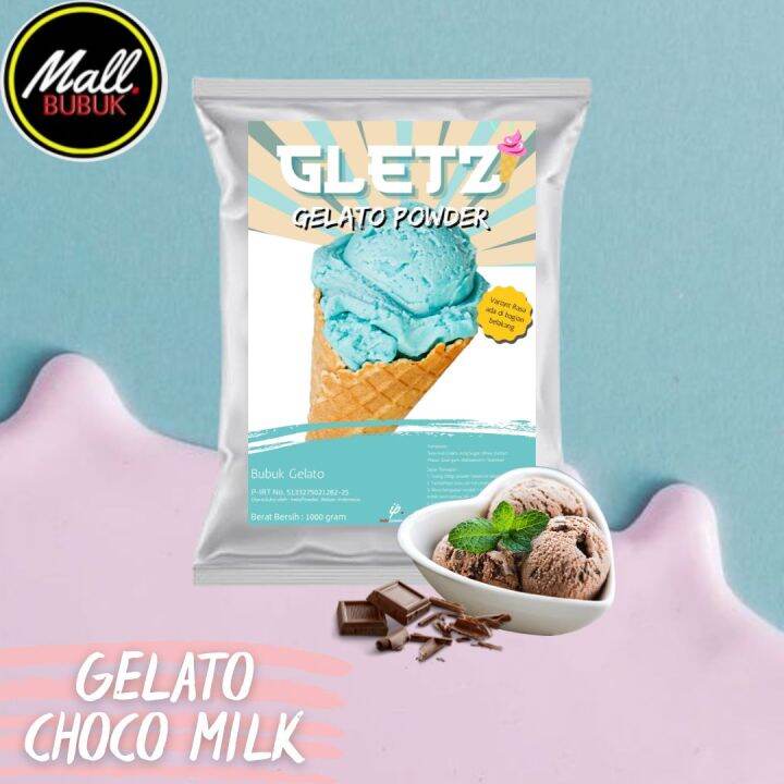 GELATO CHOCO MILK 1Kg I Bubuk GELATO CHOCO MILK I GELATO POWDER 1Kg ...