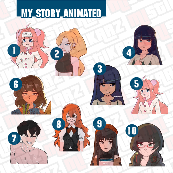 MY STORY ANIMATED - Waterproof Sticker | Lazada PH