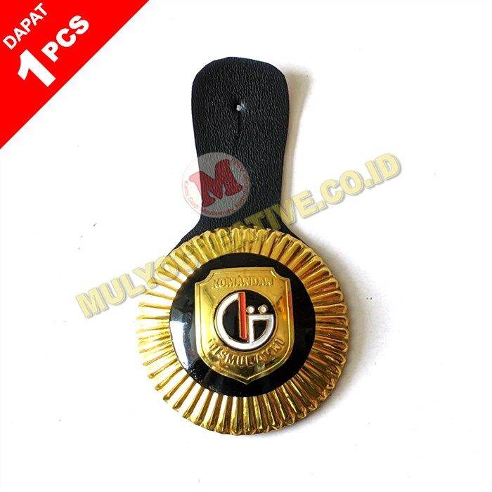 Lencana Jengkolan Komandan Lencana Tanda Jabatan Komandan Warna Gold ...
