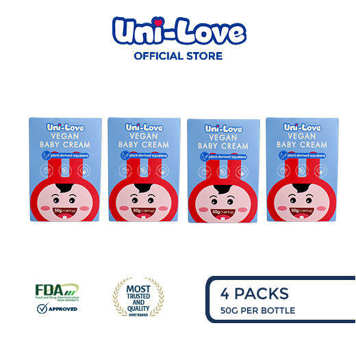 UniLove Vegan Baby Cream 50g Pack of 4 | Lazada PH