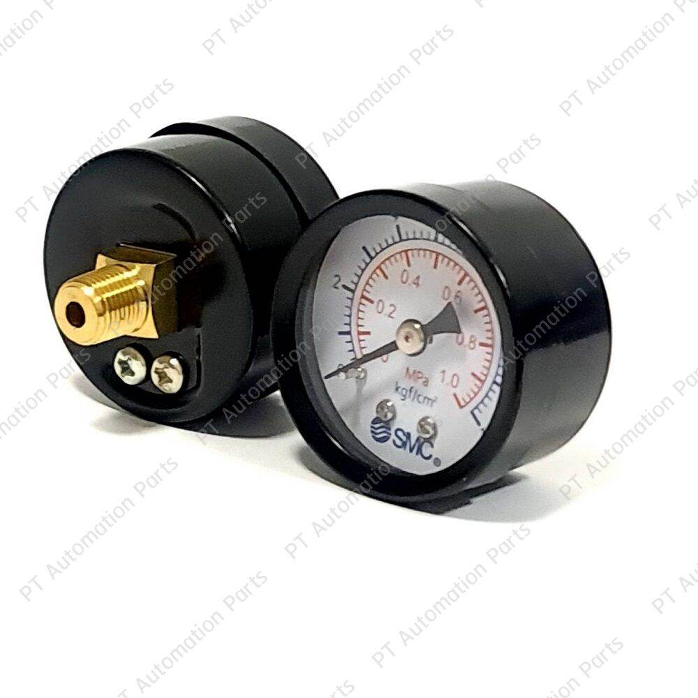 Pressure Gauge SMC Y-40Z เกจวัดแรงดันลม แบบเข็ม Range 0-1MPa (0-10kgf/cm2) Port size R1/8 เกลียว ...
