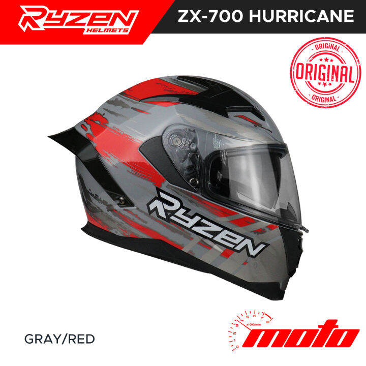 RYZEN ZX-700 Hurricane Dual Visor Full Face Helmet | Lazada PH