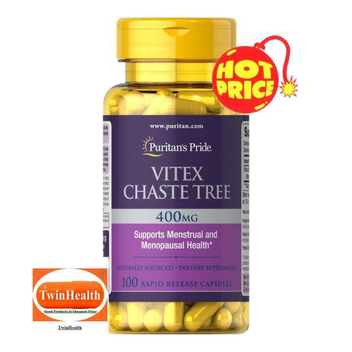 Puritan's Pride Vitex Chaste Tree 400 mg / 100 Capsules | Lazada.co.th