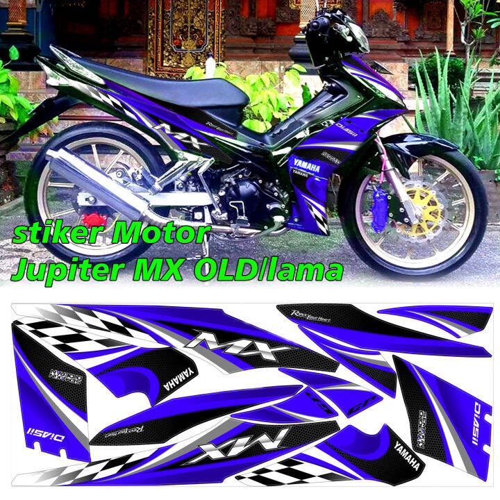 Stiker Motor Yamaha Jupiter MX 135 Lama Old Variasi Sticker Lis Motor ...