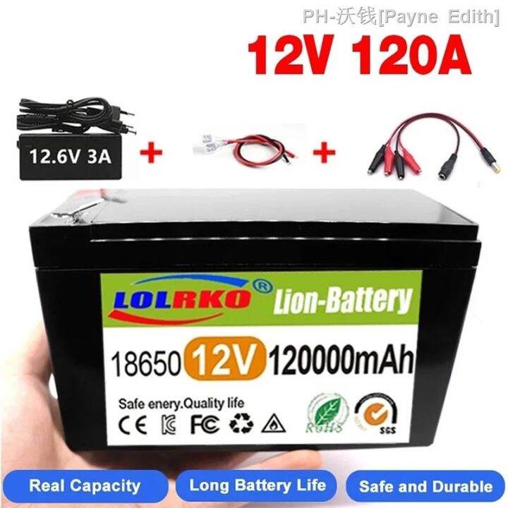 Upgraded 12v 120A Li Ion 18650 Battery Electric Vehicle Lithium Battery ...
