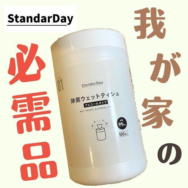 StandarDay Premium Wet Tissues Alcohol Type 100pcs Big Container ...