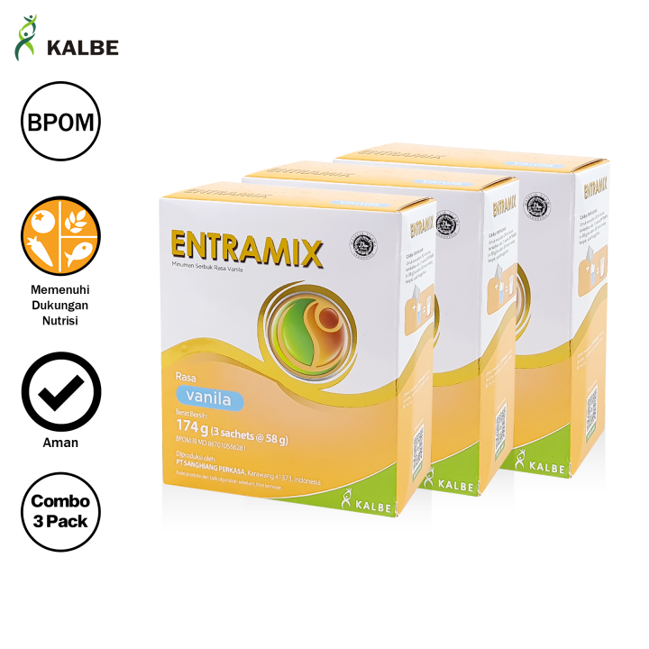 KALBE Entramix Vanilla Susu Kesehatan Combo 3 Pak Pangan Olahan Untuk ...