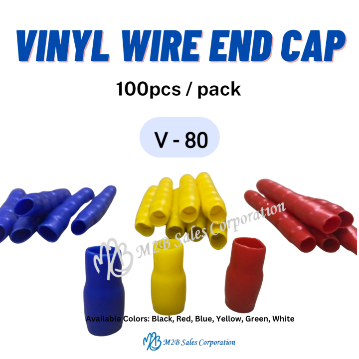 Terminal Insulation Vinyl Wire End Cap V-80 AWG no. 3/0 - 4/0 | Lazada PH