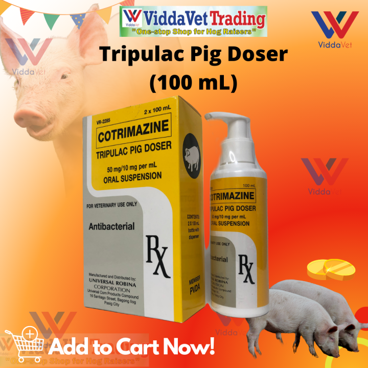 (100ml) URC Cotrimazine Tripulac Pig Doser [Treats and controls ...