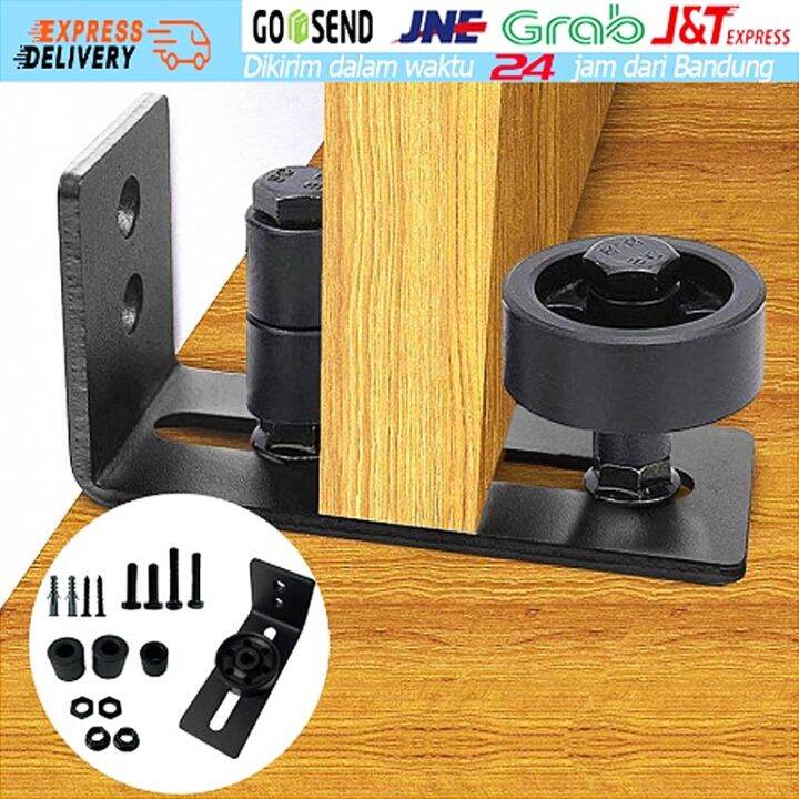 Door Adjustable Sliding Floor Guide Support Roller Retainer Untuk Pintu ...
