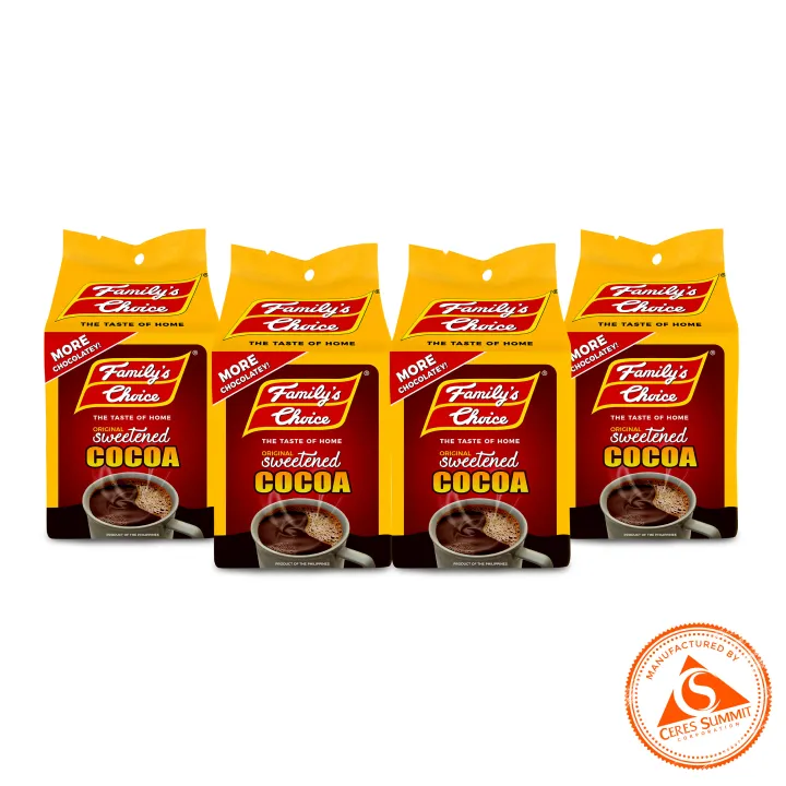 Family's Choice Sweetened Cocoa Sachet 1 Dozen (15 gms) x 4 Packs ...