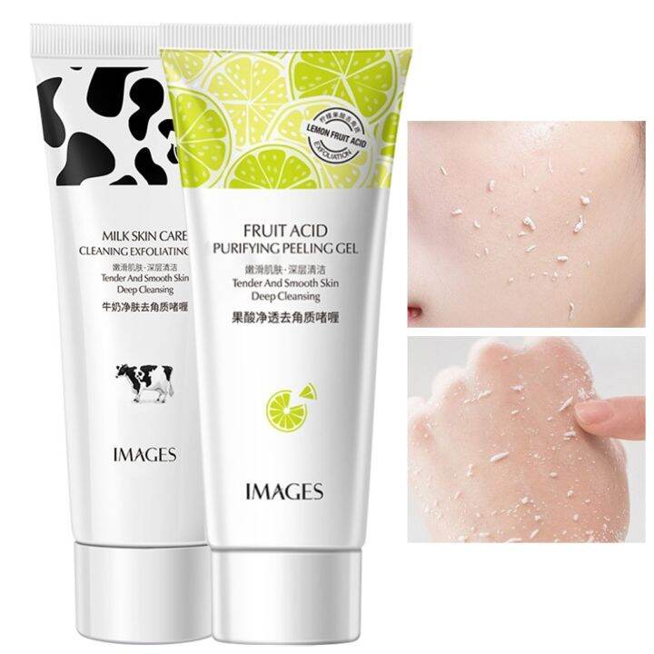 Leach Fruit Acid Peeling Gel Exfoliating Whitening Gel Facial Scrub ...
