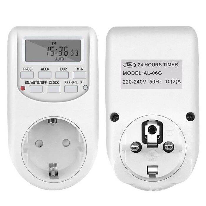 Stop Kontak Listrik Digital Timer Switch Automatis Programmable Al 06g