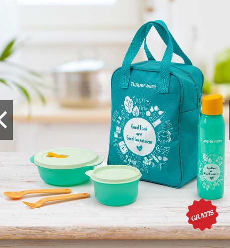 SEPT22 Go Green Lunch Set Tupperware - Lunch Set Kotak Makan - Bawa ...