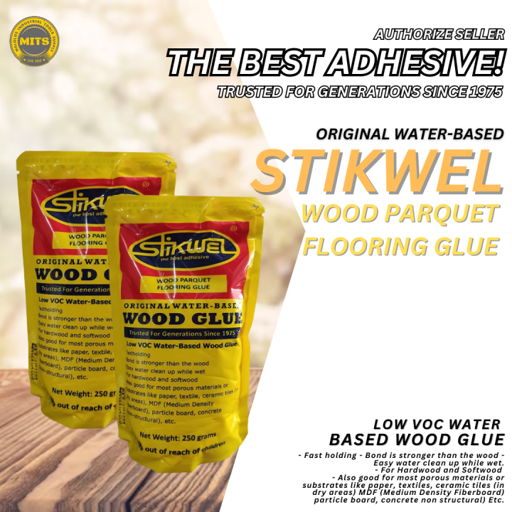 Stikwel the best adhesive wood parquet flooring glue 250G 500G | Lazada PH