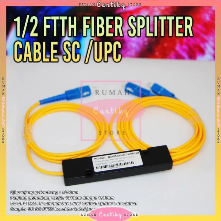 SC Splitter Kabel Fiber Optik 1 / 2 FTTH 1: 2 | Lazada Indonesia