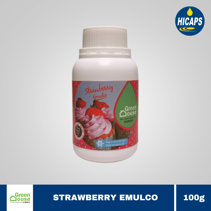 HICAPS Greenhouse Strawberry Emulco 100g (Flavor and Color) | Lazada PH