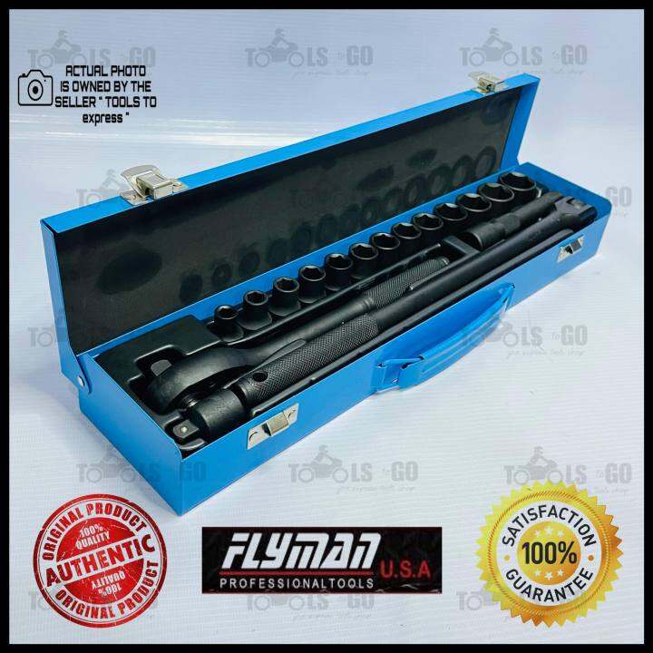 Flyman USA 17pcs Socket Set 1/2 Drive 6points | Lazada PH