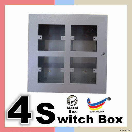 4s Metal Switches Box / 4 Way Metal Clad Switch Box | Lazada