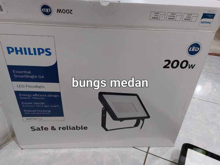 LAMPU LED PHILIPS Sorot BVP150 200W 200Watt 200 w IP65 6500K CDL PUTIH | Lazada Indonesia