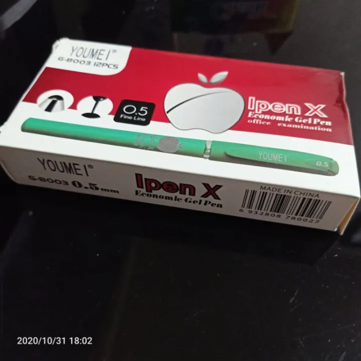 Gel Pen .5mm Black (sold per box) | Lazada PH