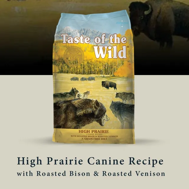 Taste of the Wild High Prairie Canine Recipe with Roasted Bison ...