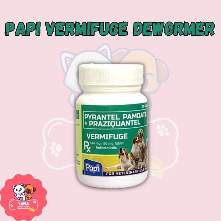 [YANA AGRIVET] Papi Vermifuge Dewormer for Dogs and Cats (Tingi) / Pang ...
