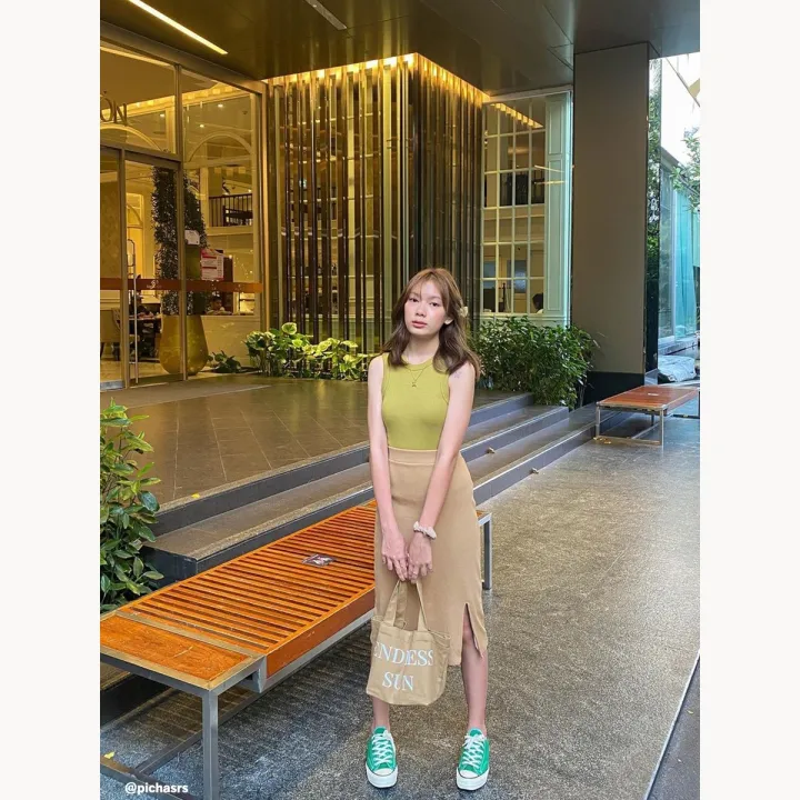 Pomelo Pomelo + Pantone เสื้อแขนกุดเป็นมิตรต่อสิ่งแวดล้อม เสื้อกล้าม ...