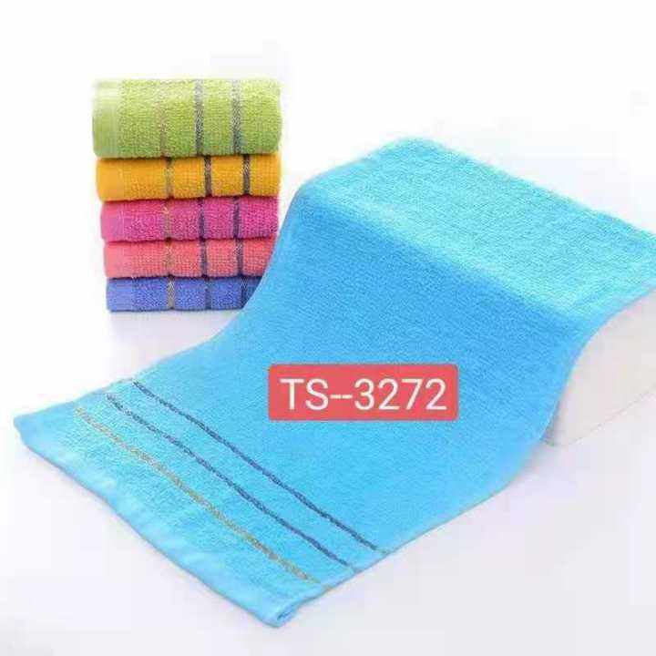 Long Color Towel Thick Long Towel Face Towel With Fashion Design Lining ...