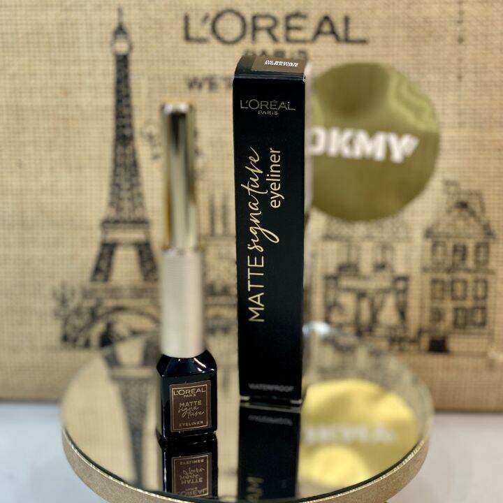 LOREAL PARIS MATTE SIGNATURE LIQUID EYELINER [PREMIUM PACK] | Lazada