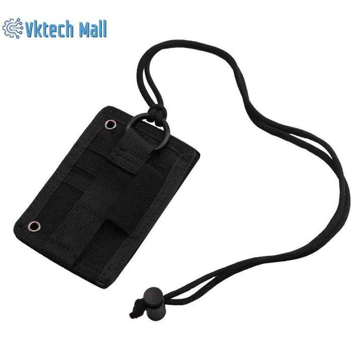 500D ที่ถอดออกได้ไนลอนบัตรเครดิตออแกไนเซอร์แขวน Molle ID Card Holder ...
