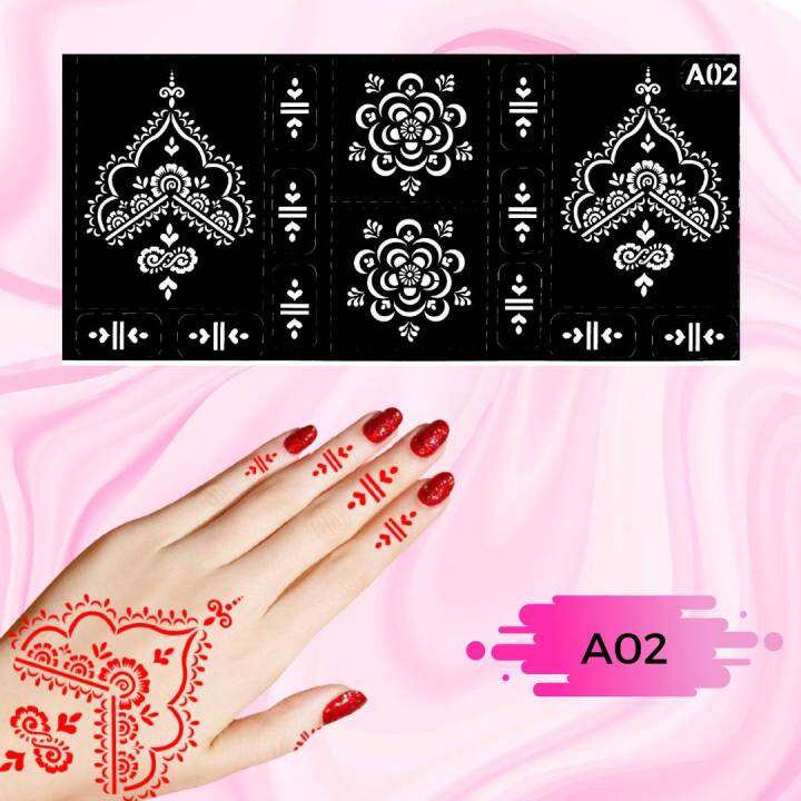 STICKER HENNA READY STOCK CODE A02 | Lazada