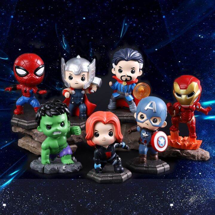 Pop Mart Disney Avengers Black Panther Hulk Captain America Black Widow ...