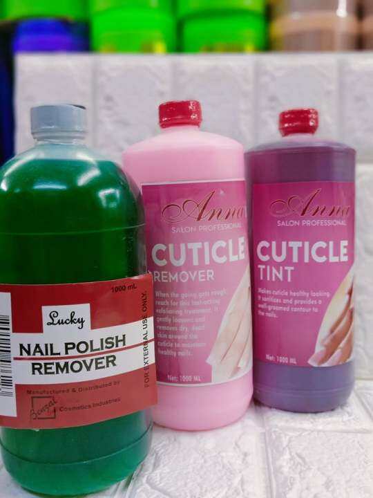 1 set nail medicine's Acetone , cuticle remover , cuticle tint 1000mL ...